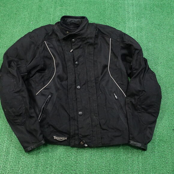 Triumph | Jackets & Coats | Triumph Motorcycles Black Armored Padded ...